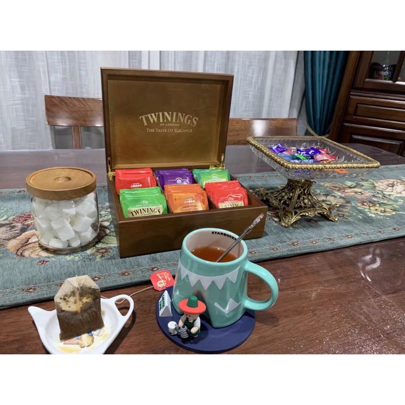 Twinings Box Set 6 ช่อง พร้อมชา 90 teabags กล่องไม้ Twinings ...
