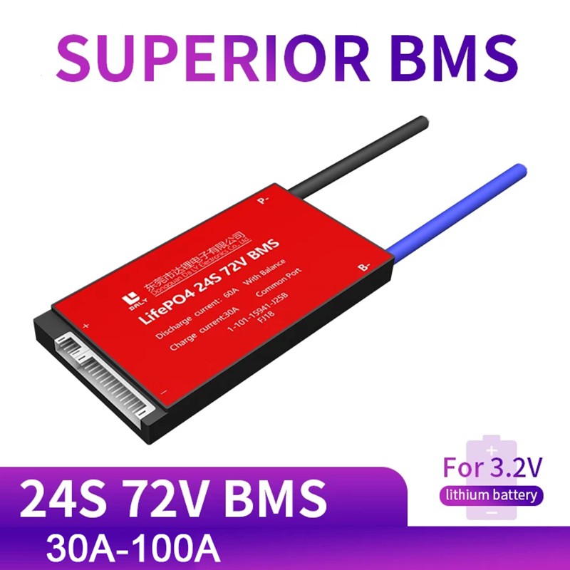 24S 72V 30A 40A 50A 60A 80A100A BMS LiFePO4 Battery Protection Board ...