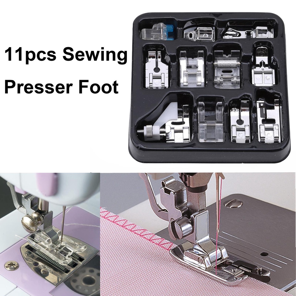 MAYSHOW 11Pcs Accessory Feet Snap On Quilting Embroidery Embroidery ...