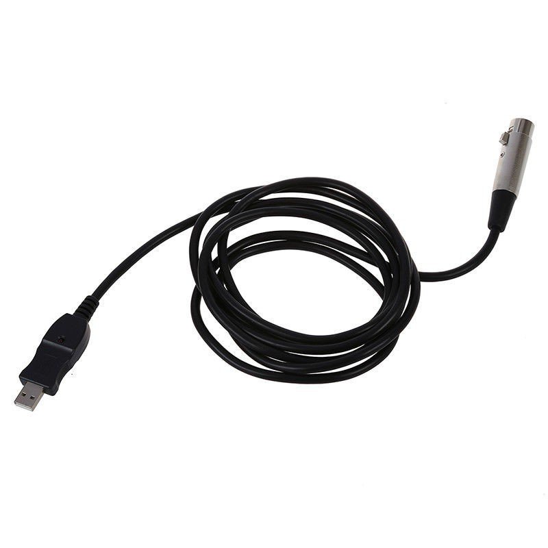 USB Male To 3 Pin XLR Female Microphone MIC Studio Audio Link Cable 3M ...