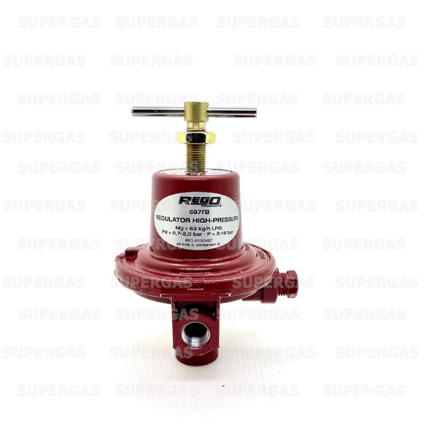 REGO หัวปรับแรงดันแก๊สสูง รุ่น 597FB 10-30PSI 1/4" - super_gas - ThaiPick