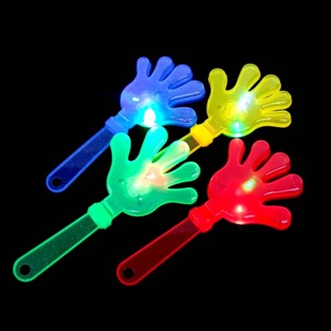 12pcslot Light up Toys Applause Props LED Light Clap Hands Palms Shoot ...