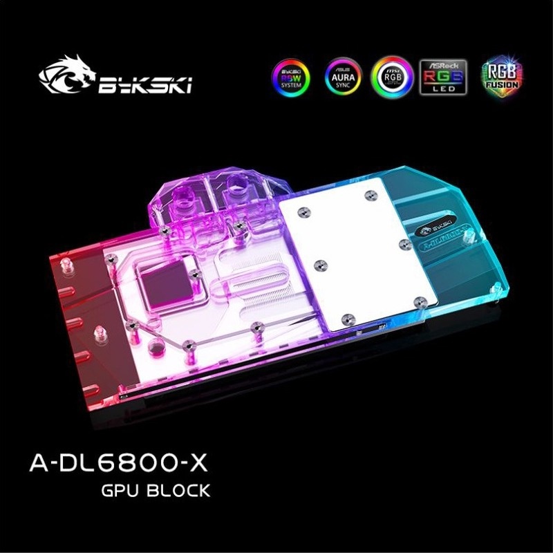 Bykski A-DL6800-X, GPU Water Block For DATALAND Radeon RX 6800 Videos ...
