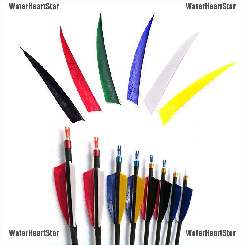 WaterHeartStar 50Pcs 5 Inch Shield Turkey Feathers Arrow Feather ...