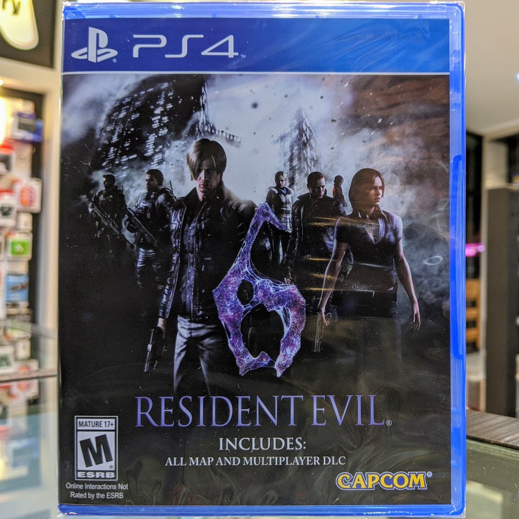 (ภาษาอังกฤษ) มือ1 Resident Evil 6 แผ่นเกม PS4 แผ่นPS4 (เล่น2คนได้ RE6 ...