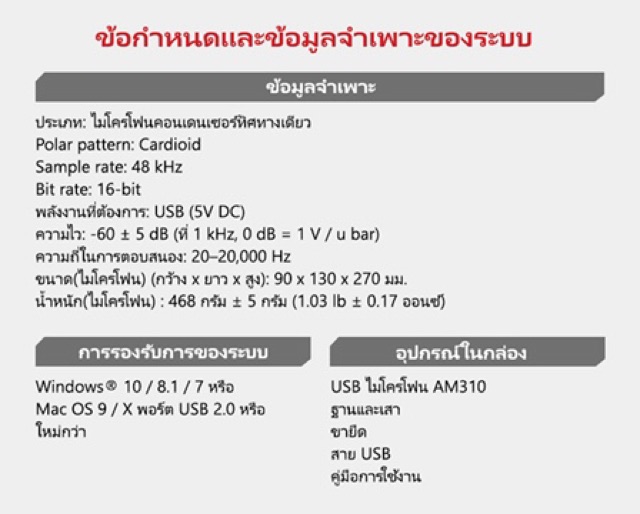 AVerMedia AM310 USB Microphone - itfriends - ThaiPick
