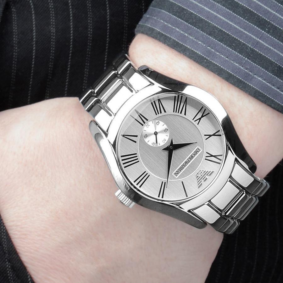 Fashion ☜☫[NEW] Emporio Armani Mens Silver Stainless Steel Bracelet ...