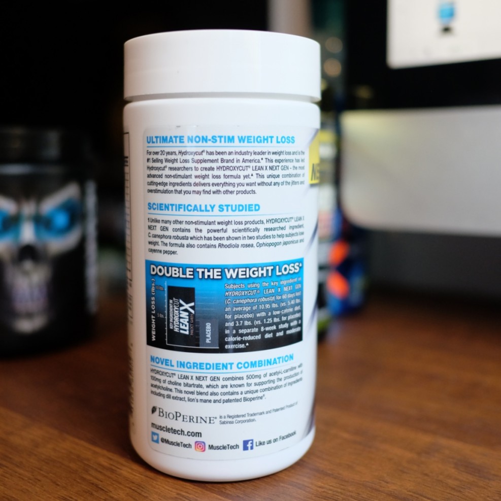 MuscleTech Hydroxycut LEAN X Next Gen Non-stimulant formula แฟตเบิร์นเน ...