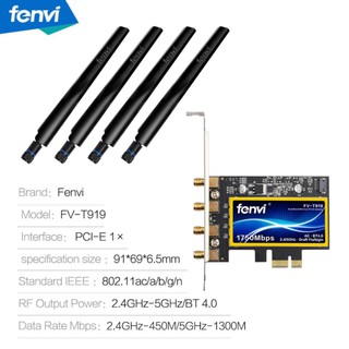 Fenvi T919 1750Mbps PCIe Desktop Wifi Card BCM94360CD For macOS ...