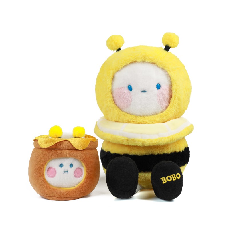 【⚡️ลดกระหน่ำ⚡️】POPMART BOBO & COCO Lemon Honey Trendy Hand-made Plush ...