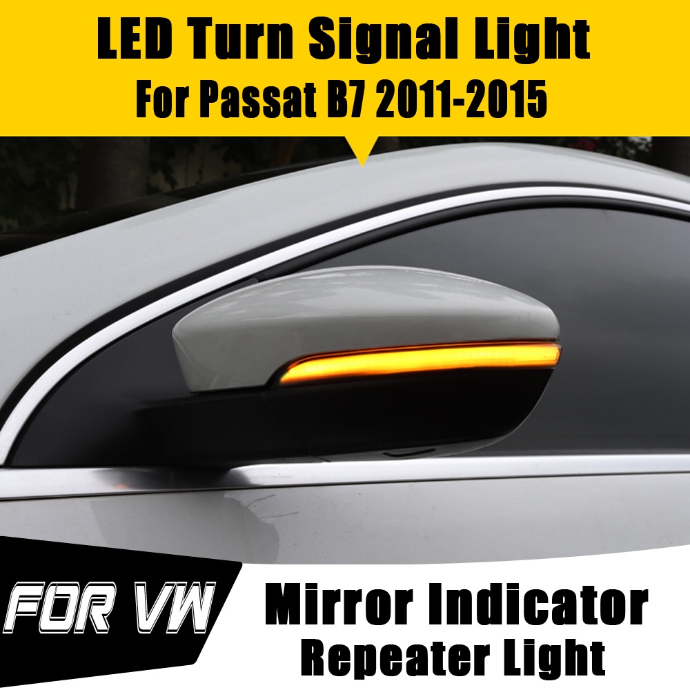 For VW Passat B7 CC Scirocco Jetta MK6 EOS LED Side Wing Rearview ...