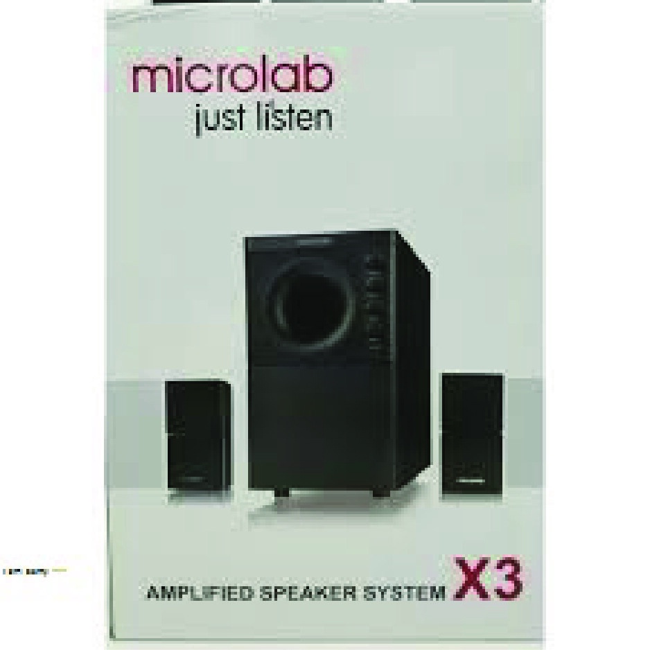 Microlab X3 Multimedia Subwoofer Speaker ระบบเสียง 2.1 CH (Subwoofer ...