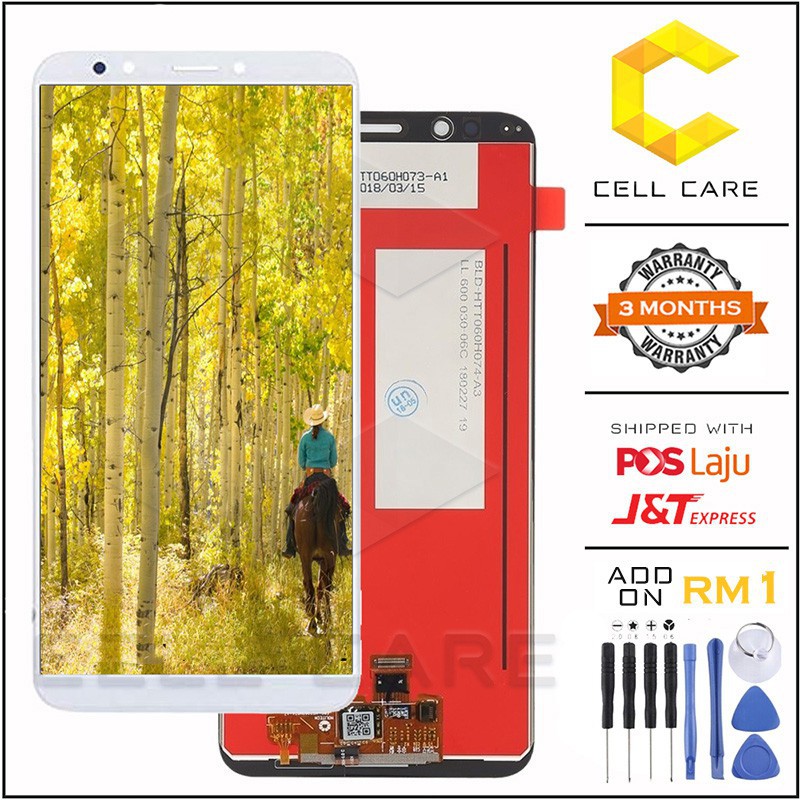 CellCare HW NOVA 2 LITE LDN-LX2 / Y7 PRIME 2018 ENJOY 8 HONOR 7C LCD ...