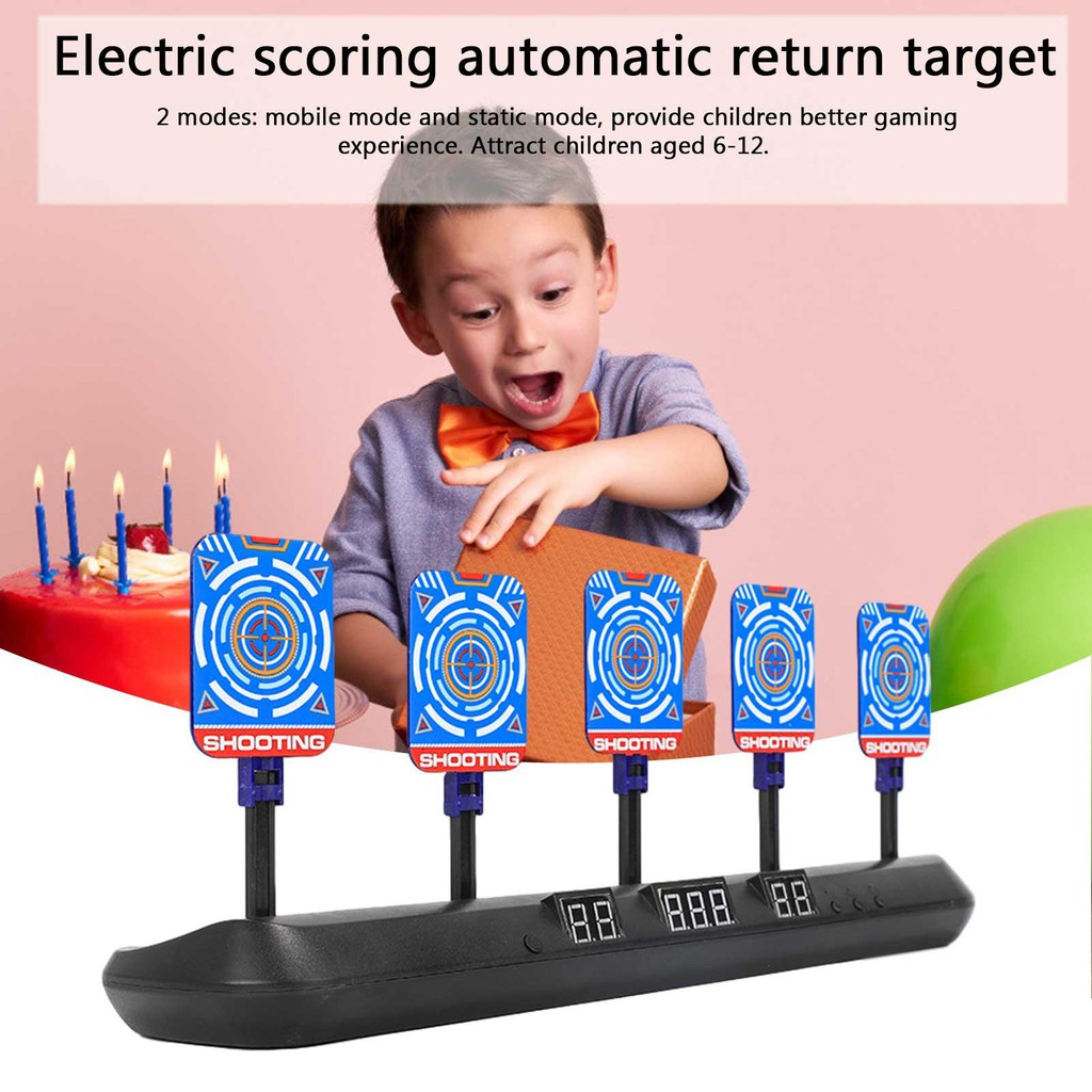 Shooting Target Toy Auto Reset Digital Scoring Target with Sound T1ib ...