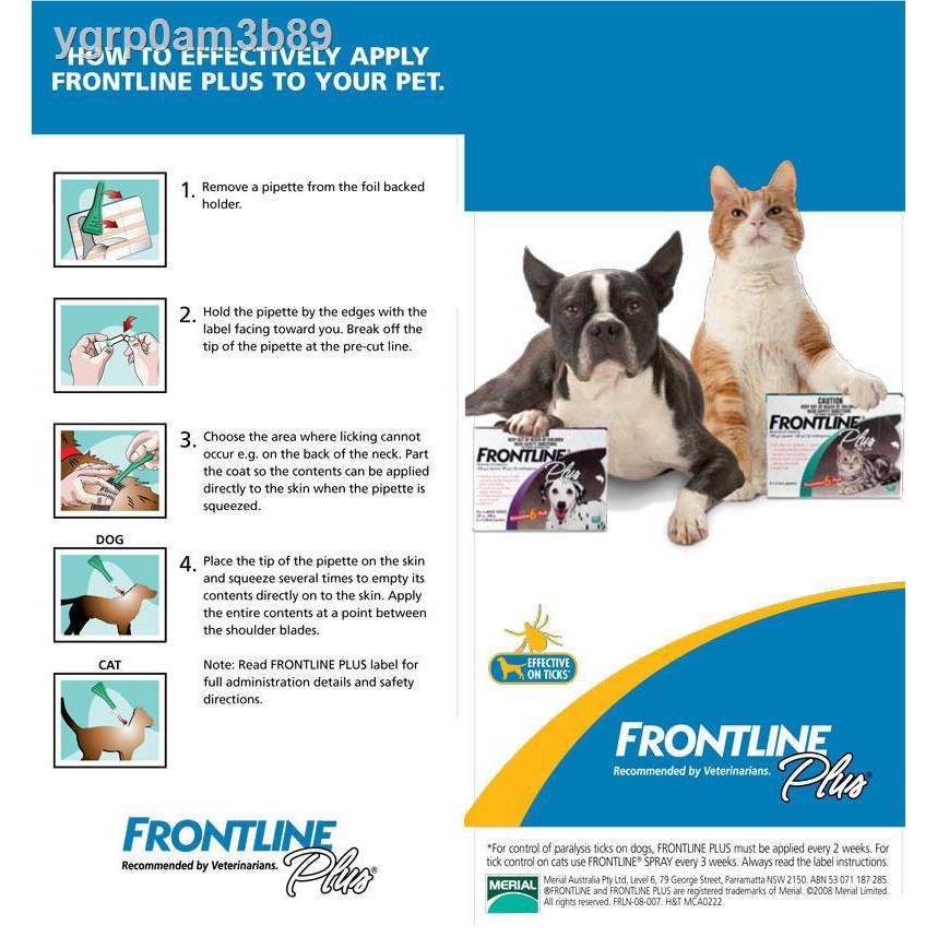 มีของพร้อมส่ง????ลดราคา???? Frontline Plus Small Dog ยาหยอดหลังสุนัข ...