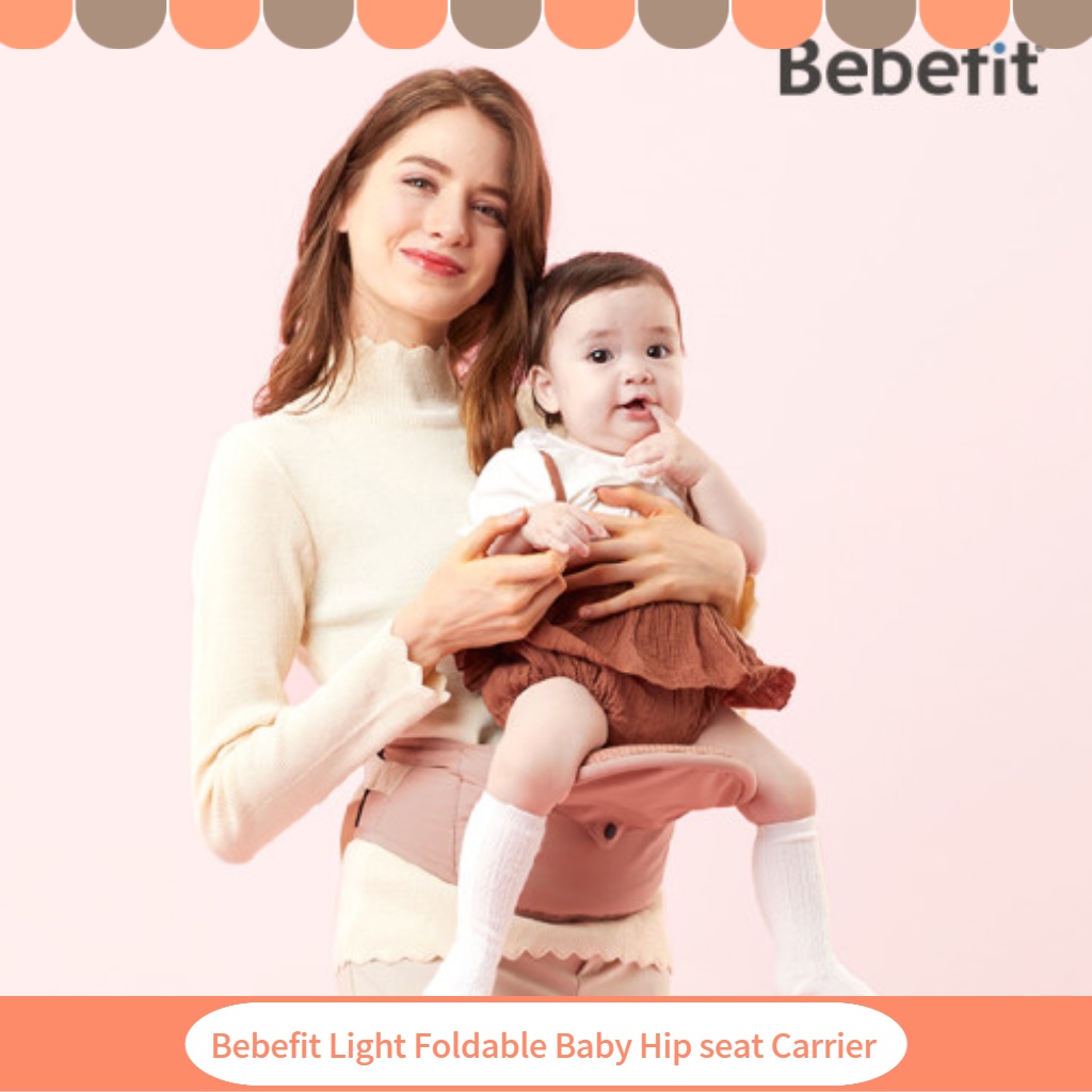 Bebefit Light Portable Foldable Hip Seat Baby Carrier Bebefit เป้อุ้ม ...