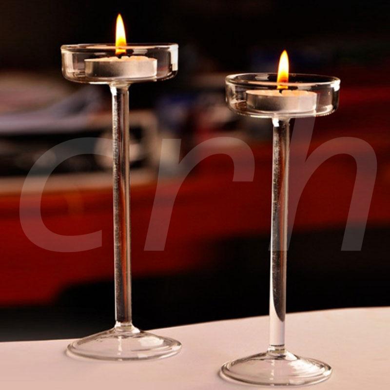Elegant Romantic Creative Goblet Designed Glass Candle Holder Supplies ...