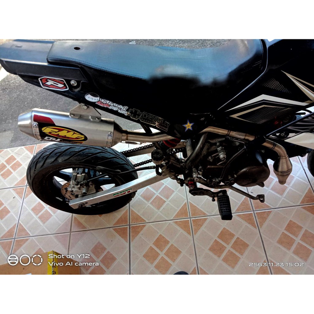 ท่อสูตร ท่อแต่ง ท่อวิบาก Exhaut สำเนา FMF สำหรับ KAWASAKI KSR 110 / HONDA MSX/ HONDA SONIC ...