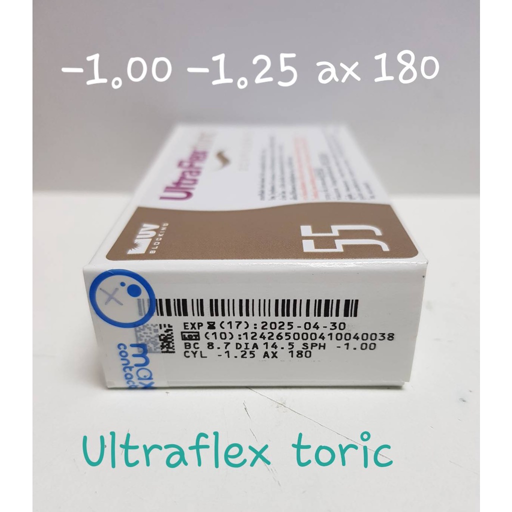 คอนแทคเลนส์ สายตาเอียง Maxim lite toric Ultraflex Toric รายเดือน ...
