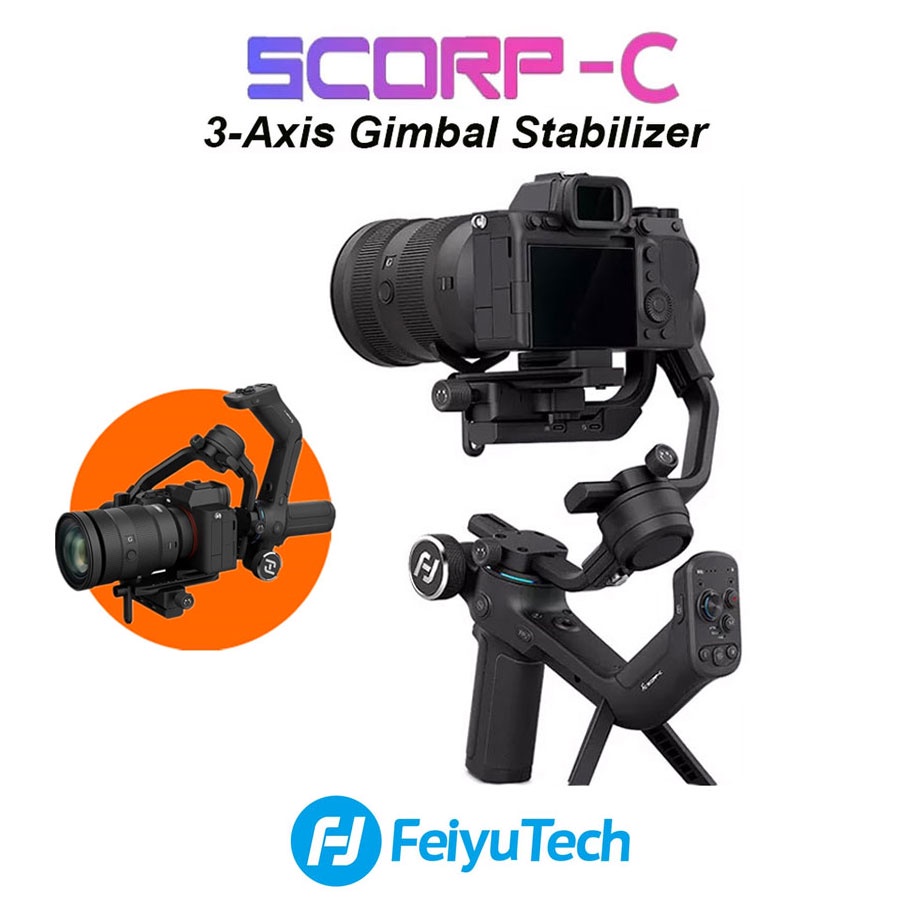 FeiyuTech SCORP-C 3-Axis Gimbal Stabilizer Handle สำหรับกล้อง DSLR ...