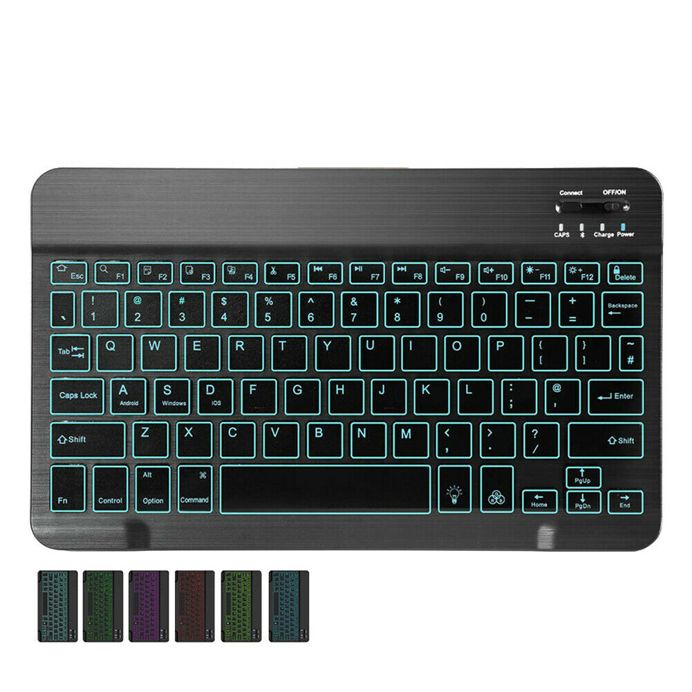 {new}Bluetooth Keyboard Backlit Illuminated Wireless Bluetooth Keyboard ...