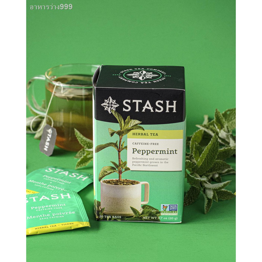 คุณภาพดีที่สุด???? ชา Stash Herbal Tea Peppermint 20 tea bags???? ชารส ...
