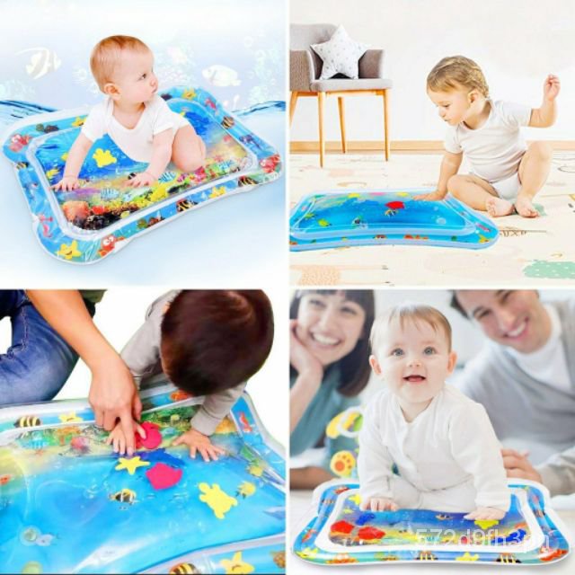 ( READY STOCK MALAYSIA )Baby toddlers inflatable water play mat infants ...