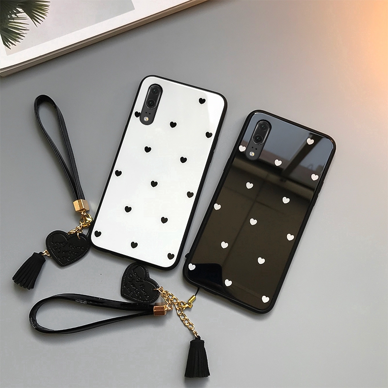 เคสโทรศัพท์มือถือลายน่ารักสีดำและสีขาว Huawei P30 P20 P10 P9 Plus Lite Pro เคส - cleptone.th ...