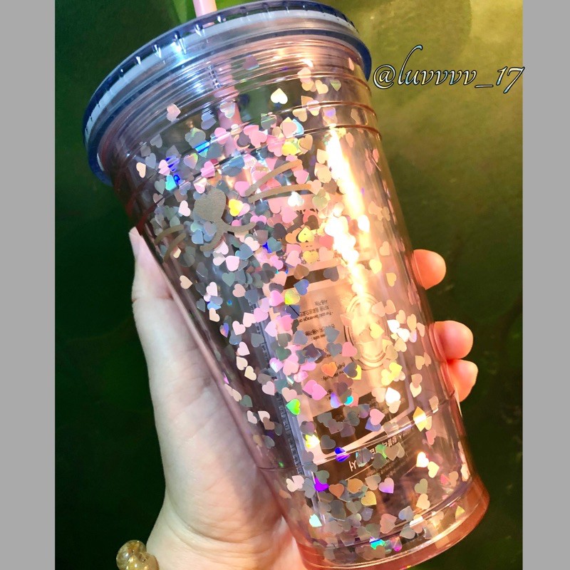 Starbucks Korea 2018 Valentine Cat Heart Cold cup 473ml /16oz Limited ...