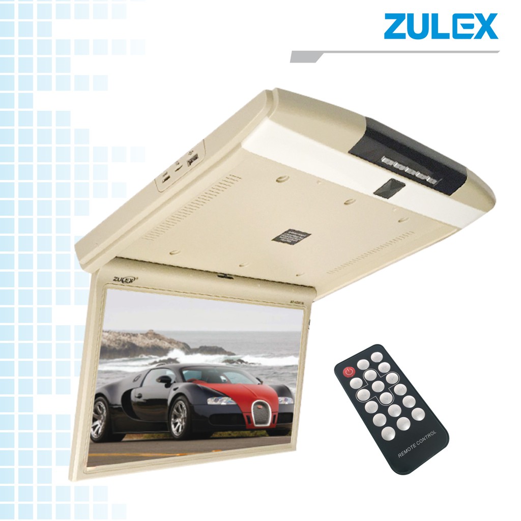 Zulex Full HD 1920X1080 จอเพดานติดรถยนต์ รุ่น MP-HPMI156 HDMI USB SD ...