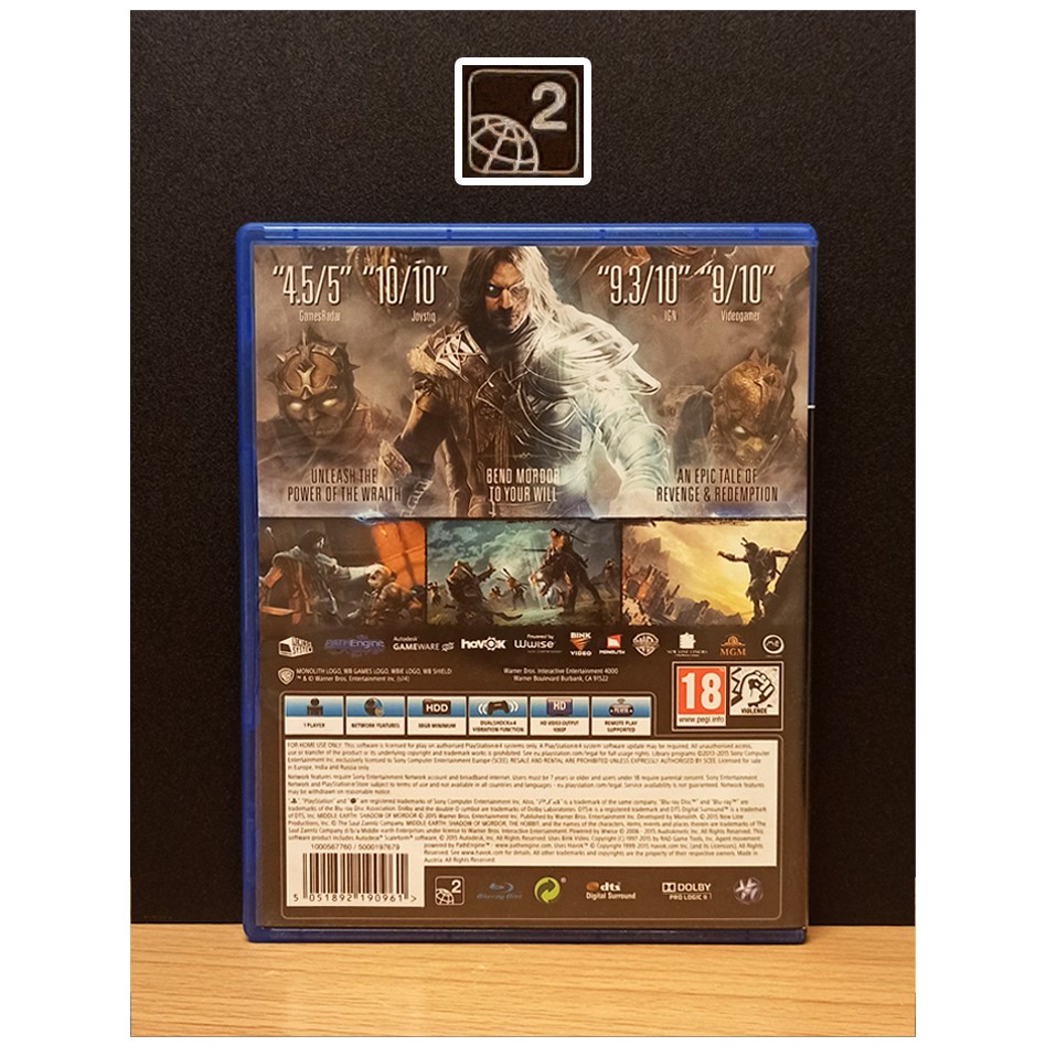 PS4 Games Shadow of Mordor GOTY Edition (โซน1โซน2) มือ2 พร้อมส่ง ...