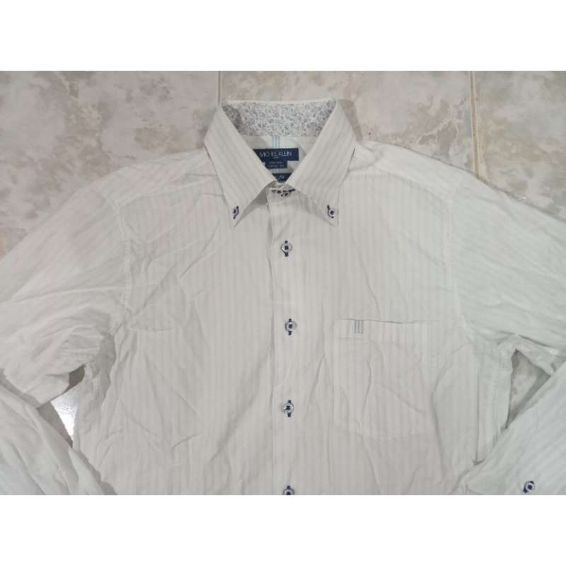 เสื้อเชิ้ตแขนยาวยี่ห้อ MICHEL KLEIN มือสองกระสอบนำเข้า - mangsong - ThaiPick