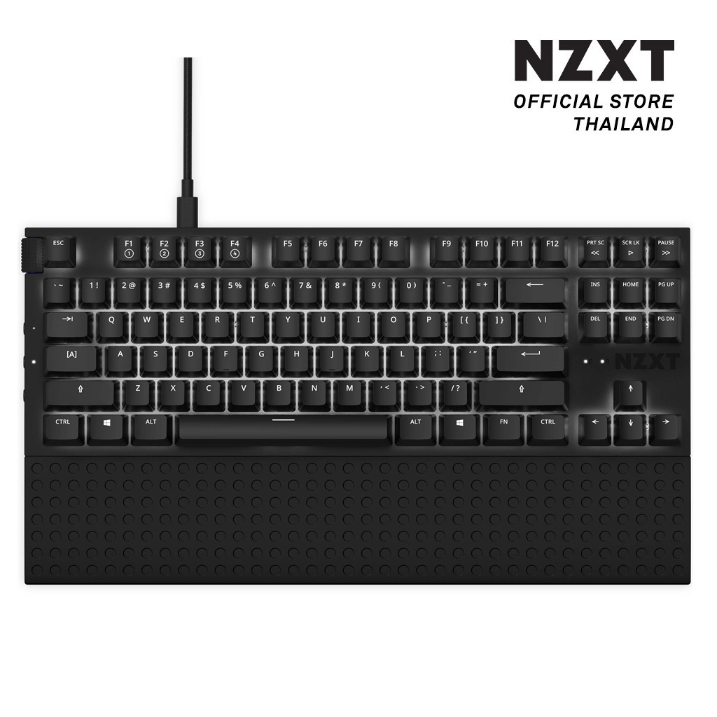 NZXT KEYBOARD FUNCTION TENKEYLESS WHITE/BLACK | Shopee Thailand