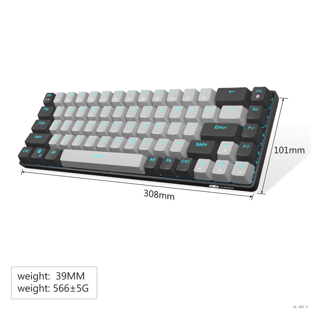 ☇♟ Magegee Mk-Box 65% แป้นพิมพ์เล่นเกมแบบใช้สายสีฟ้า Type-C 68 คีย์ไฟ ...