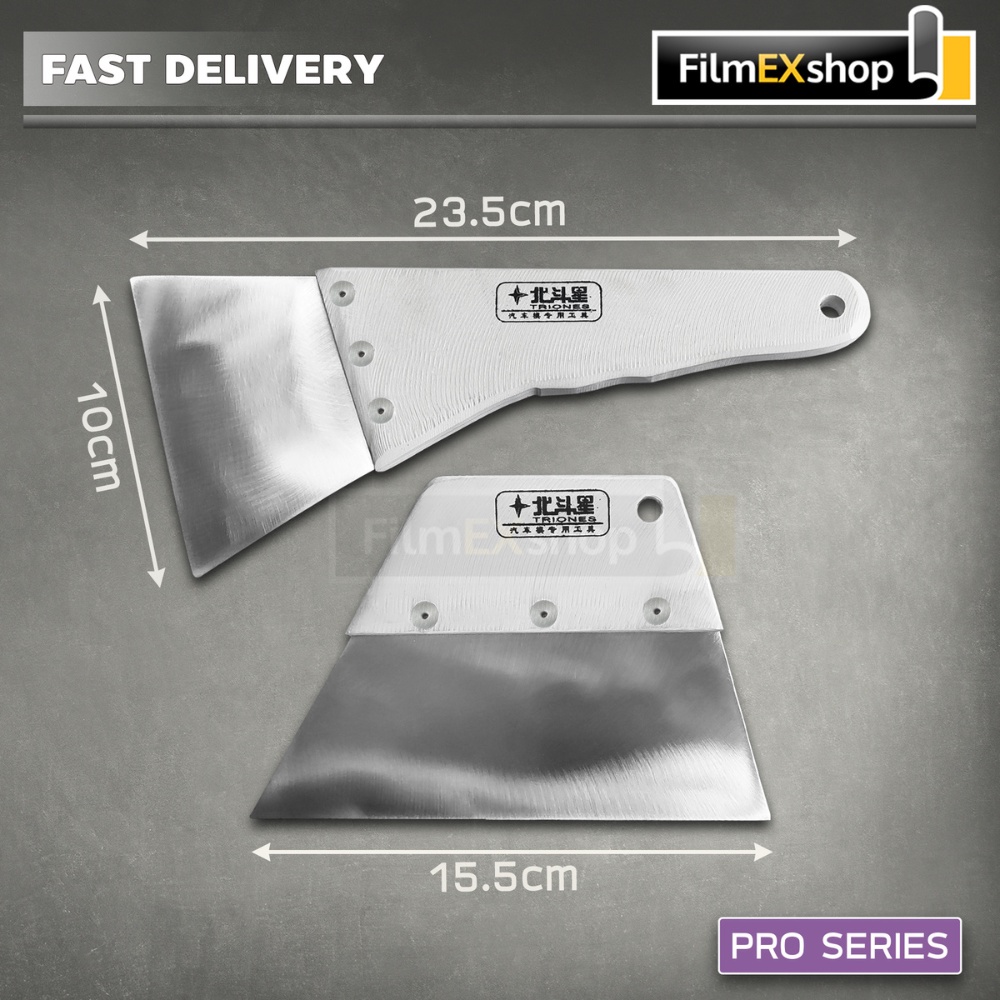 มีดขูดทำความสะอาดกระจก มีดขูดสี มีดขูดลอกฟิล์ม คัตเตอร์ขูดสี SCR-53 Steel Scraper Set TRIONES ...