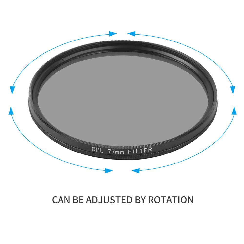 Slr Camera Polarizer Filter 49mm52mm55mm58mm62mm67mm72mm77mm82mm Cpl ...
