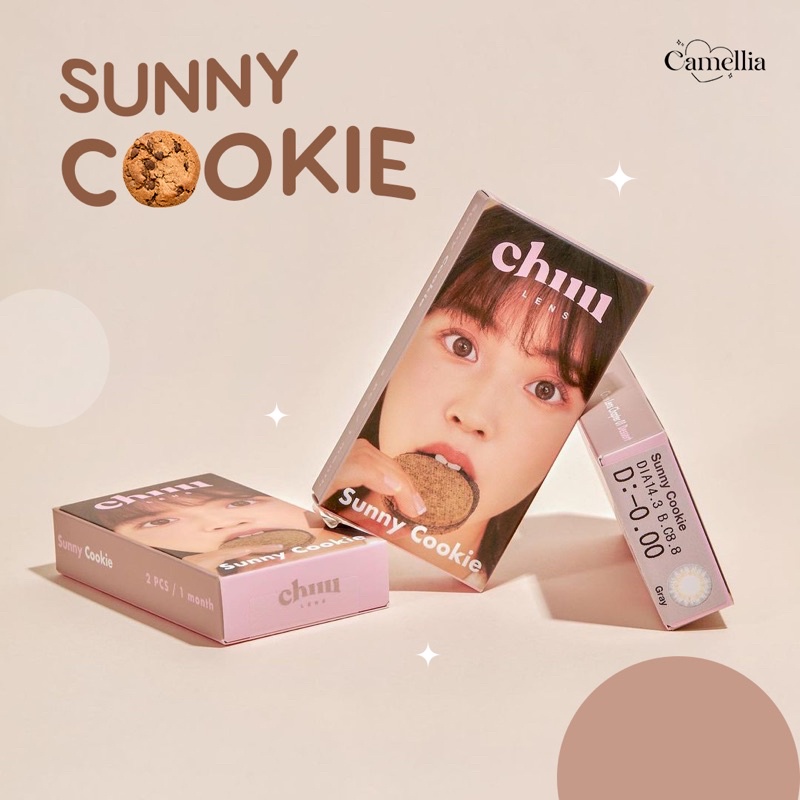 (ส่งฟรี) Chuu lens รุ่น Sunny Cookie สี Brown คอนแทคเลนส์เกาหลีรายเดือน ...