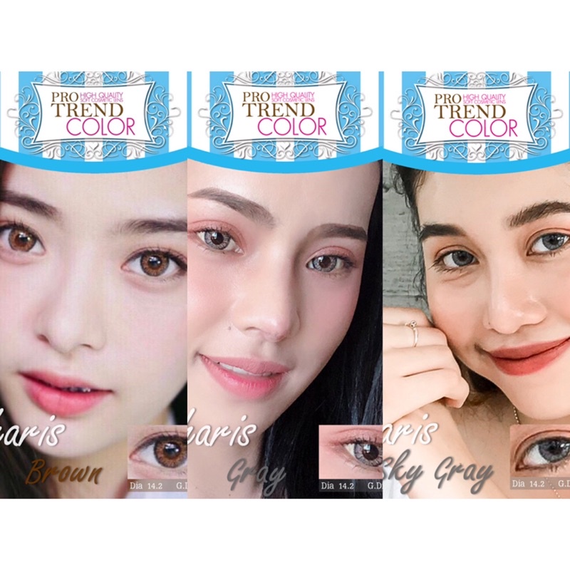 protrendcolor คอนแทคเลนส์ รุ่น charis brown charis gray charis sky gray - protrendcolor.official ...