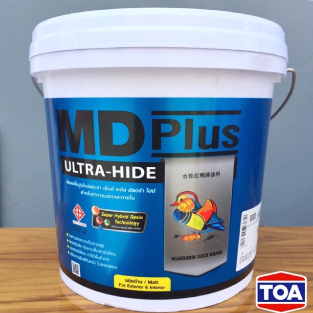 รองพื้นปูนใหม่และเก่า สีขาว TOA MD Plus ขนาด 8.75 ลิตร ของใหม่มี ม.อ.ก. จากทีโอเอ - mnp ...