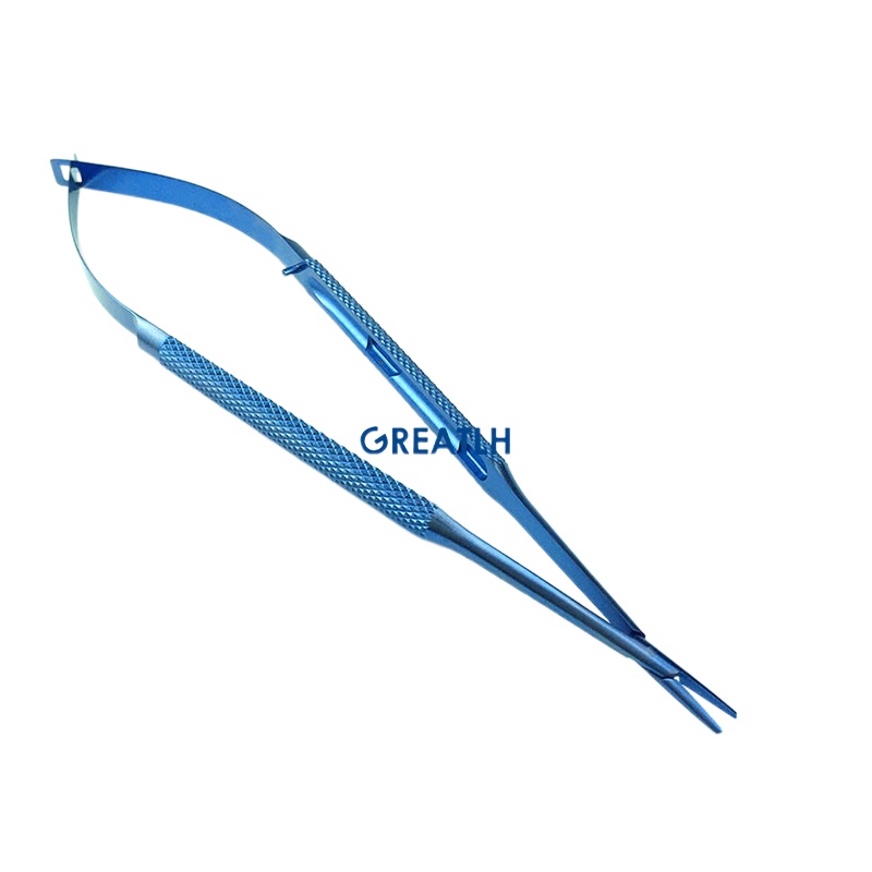 เครื่องมือผ่าตัด Ophthalmic Castroviejo Straight Needle Holder ...