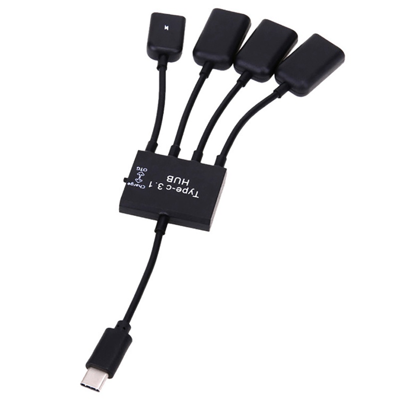 Type-C to Micro-USB Hub USB 3.1 4-Port Powered OTG Hub - 9zwffio4dgzj ...