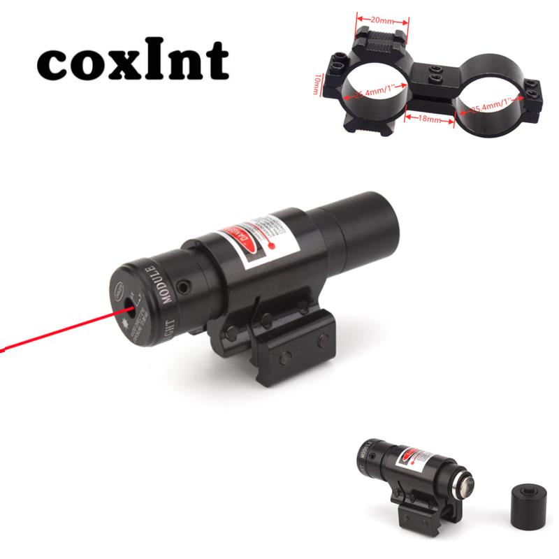 Compact Adjustable Dot Laser Sight with Mount for 20mm /11mm Picatinny ...