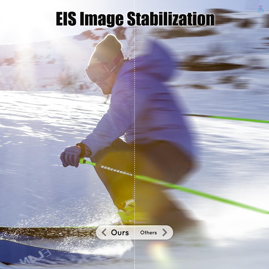 Tofeth กล้องบันทึกวิดีโอ 4K 24MP หน้าจอ 2.0 นิ้ว 170 Eis มุมกว้าง 40 ...