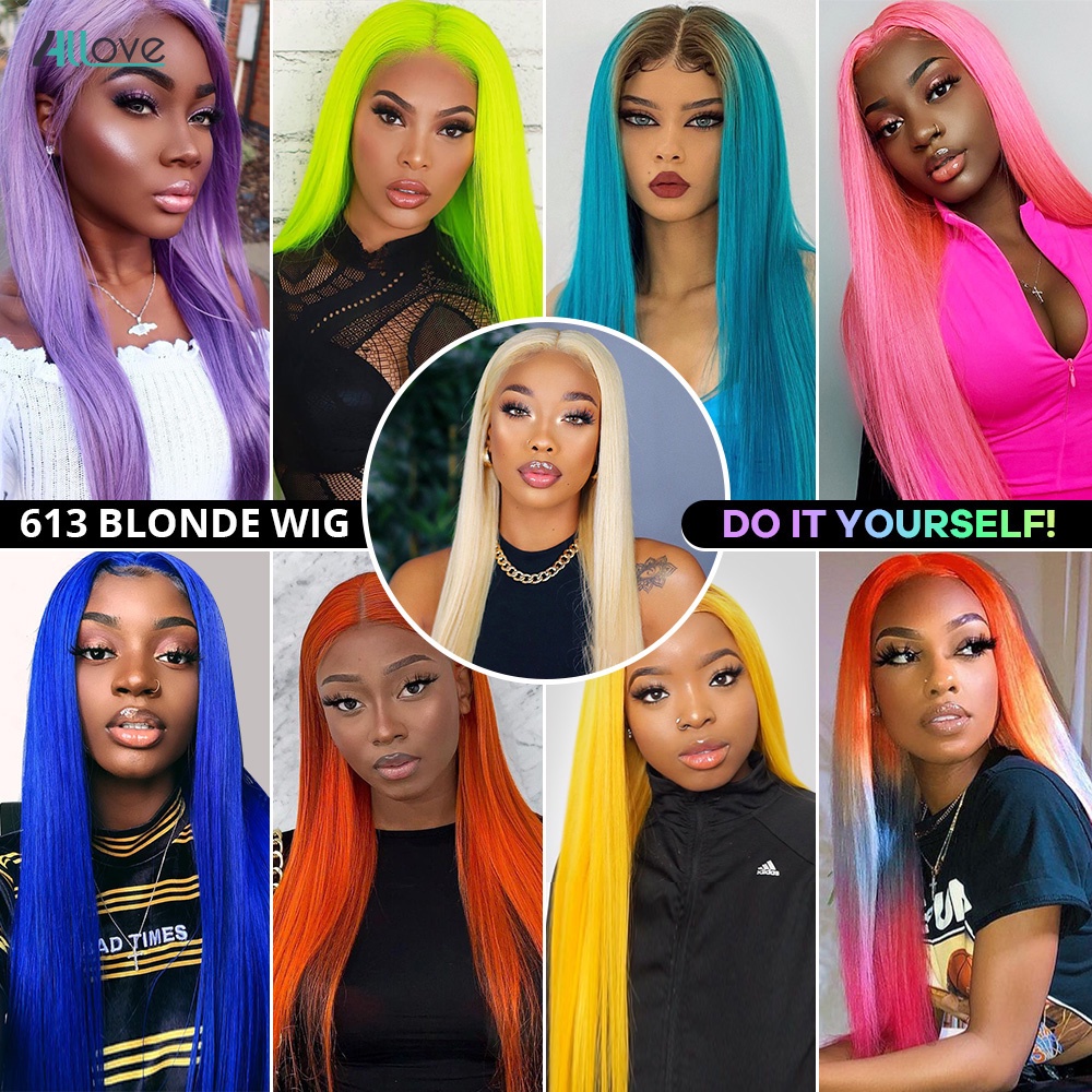 In StockAllove 613 Full Lace Wig HD Lace Frontal Wig Blonde Lace Front ...