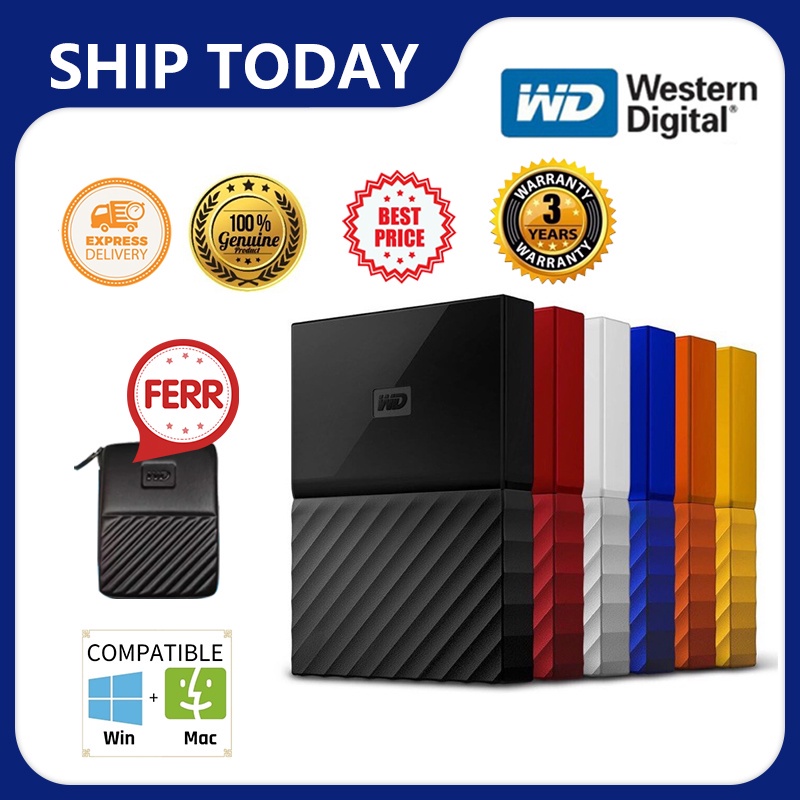 WD 2TB Original USB3.0 External Hard Drive Hard Disk Portable HDD for ...