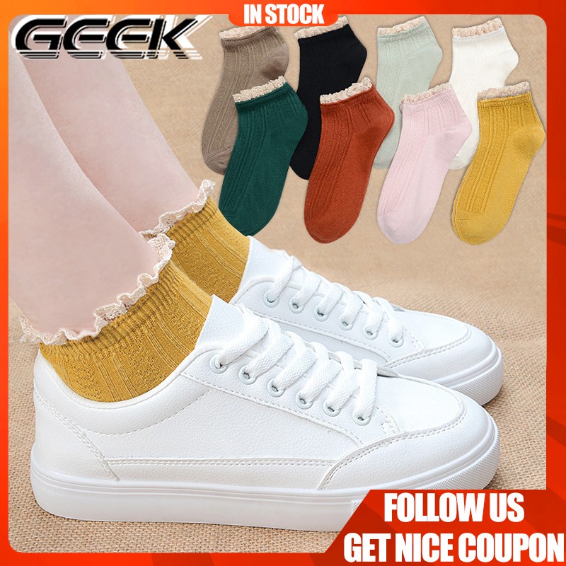 Lace Cute Socks Female Socks Japanese Socks Korean Style College Wind ...