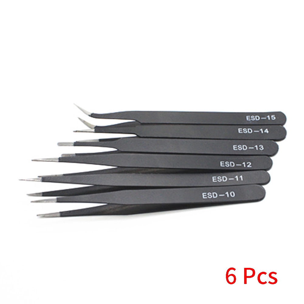 6pcs Dismantle Electronic Component Maintenance Stainless Steel Anti ...
