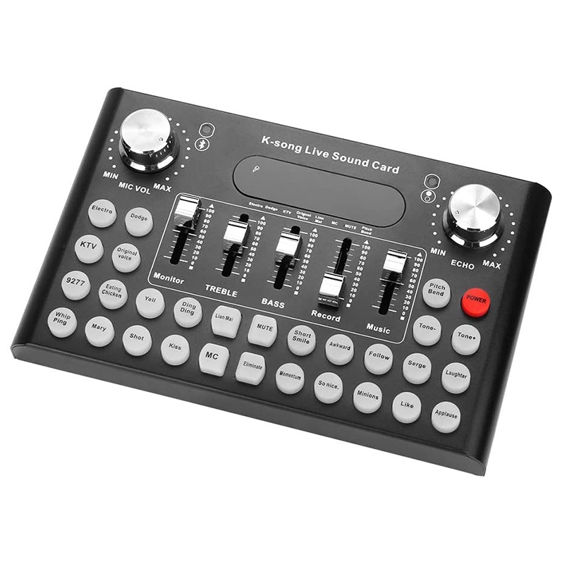 Live Sound Card F9 Universal Voice Change Audio Mixer Adapter Card with ...