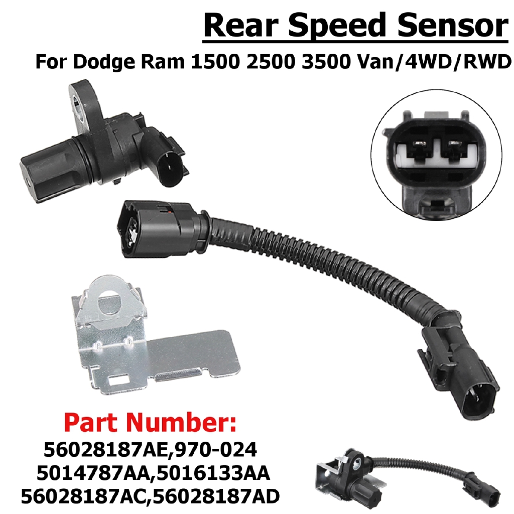 New For Chevy Silverado 1500/2500/3500 2 Pcs ABS Wheel Speed Sensor All ...