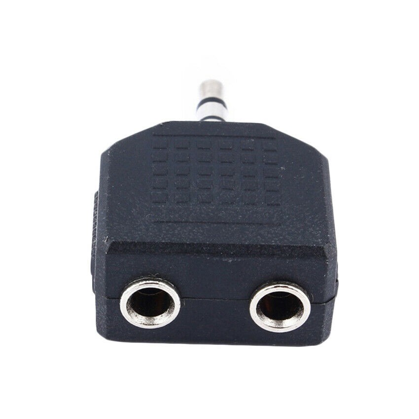 อะแดปเตอร์แยกสัญญาณเสียง 3.5mm Audio Double Jack Plug 1 Male to 2 ...
